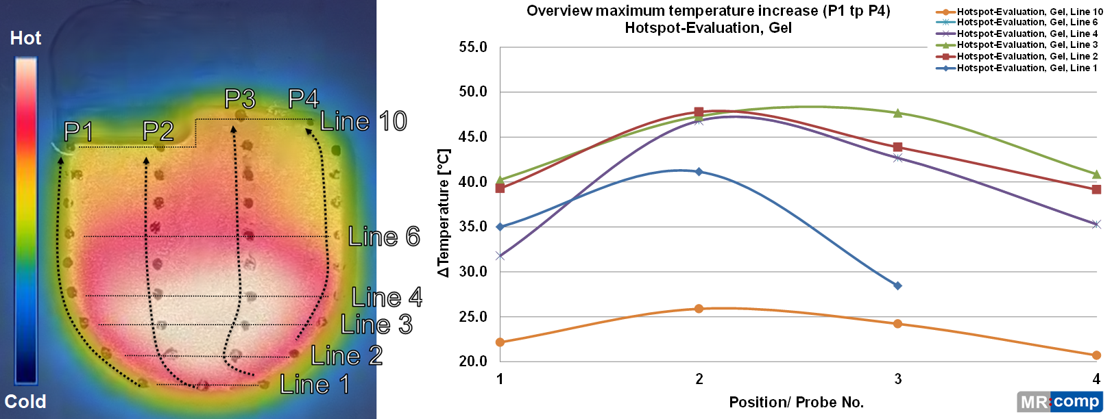Fig. 3: IPG gridlines and measurement positions with hotspot overlay ...
