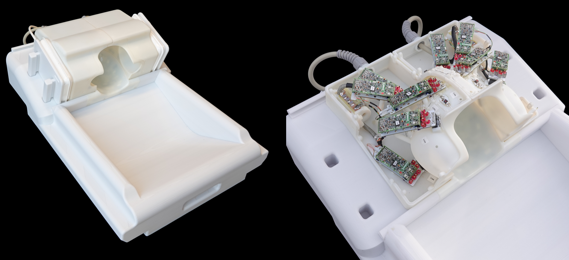 Figure 1: Constructed and populated infant coil array.